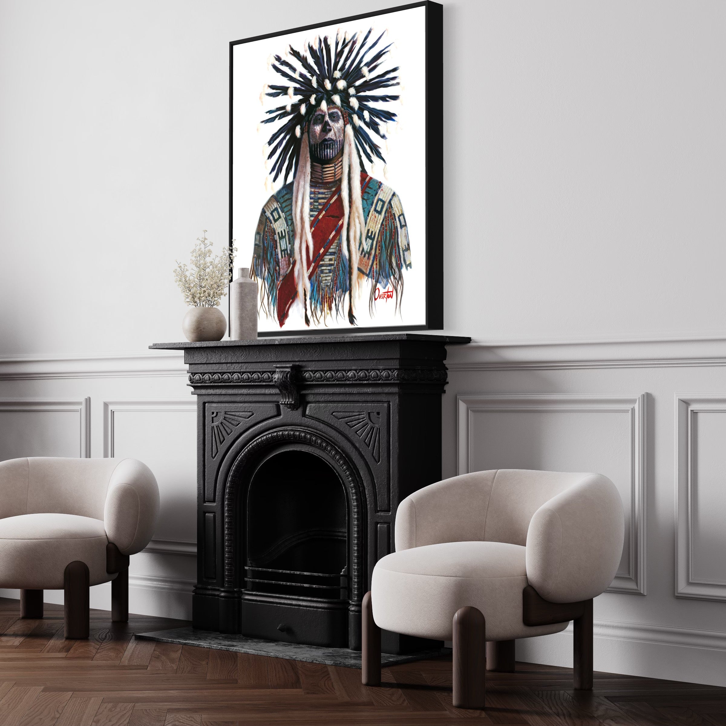 DOG SOLDIER I | Luxe Collection Canvas Print – Greg Overton Fine Art Prints