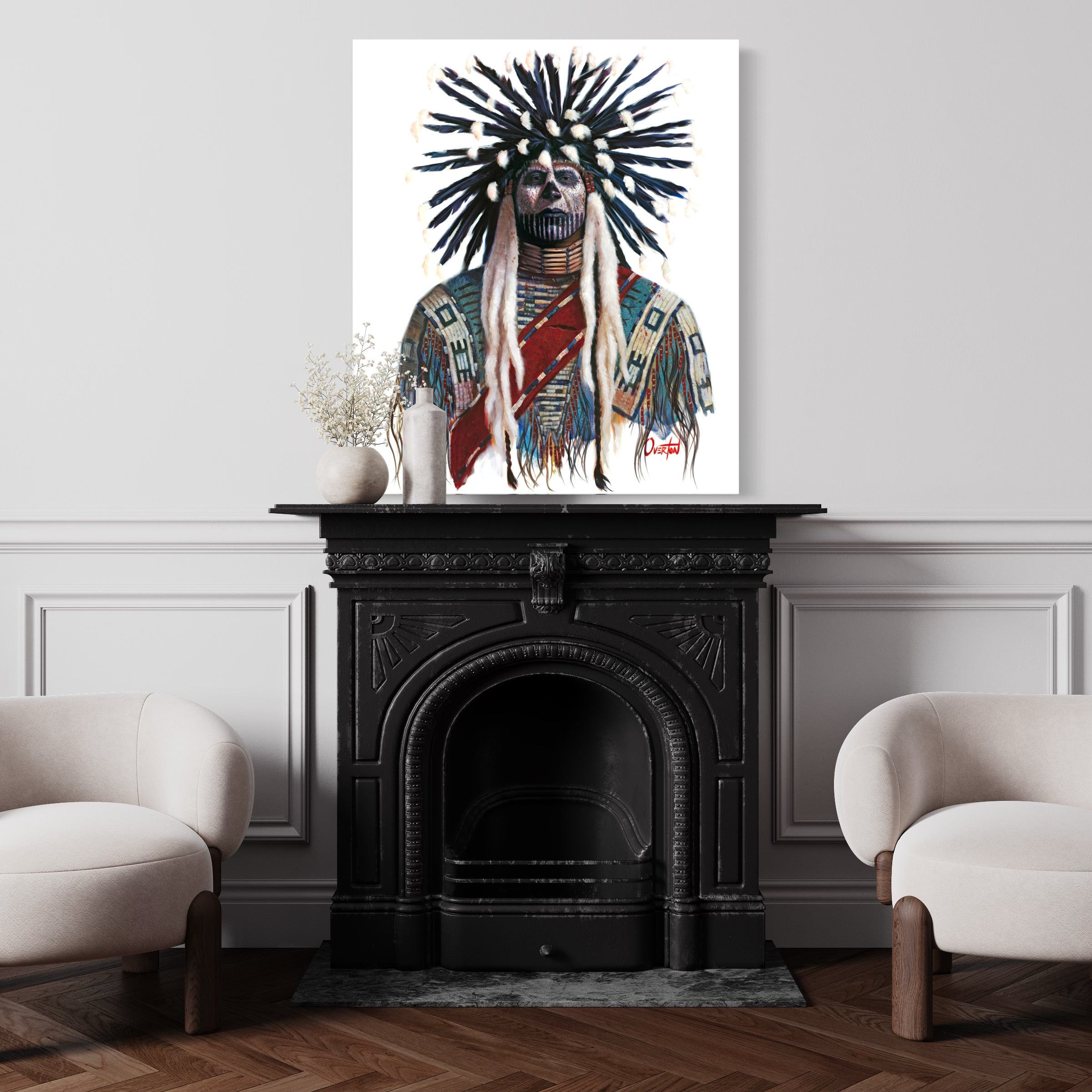DOG SOLDIER I | Luxe Collection Canvas Print – Greg Overton Fine Art Prints