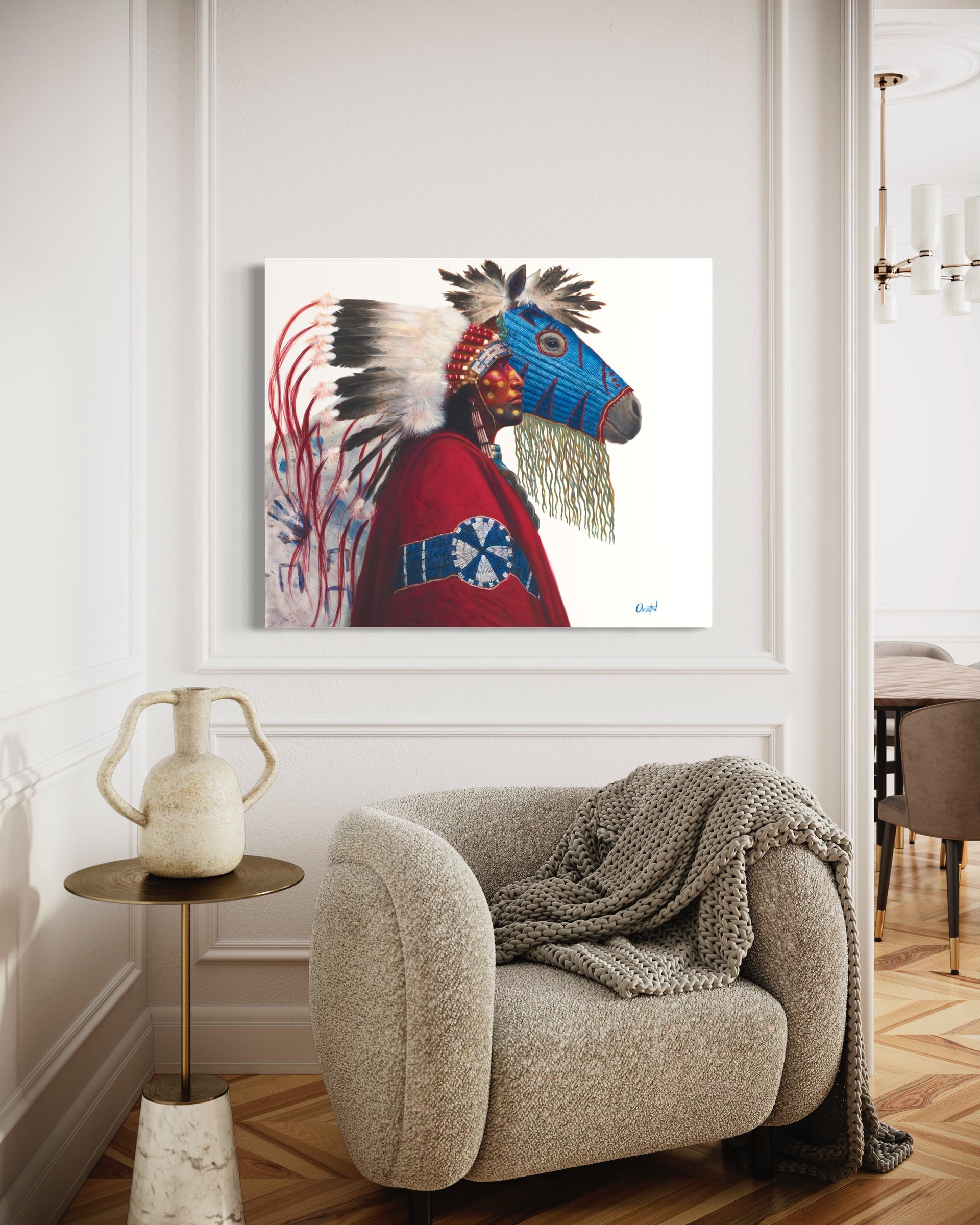 IRON HAIL AND LIGHTNING EYES | Luxe Collection Canvas Print – Greg ...