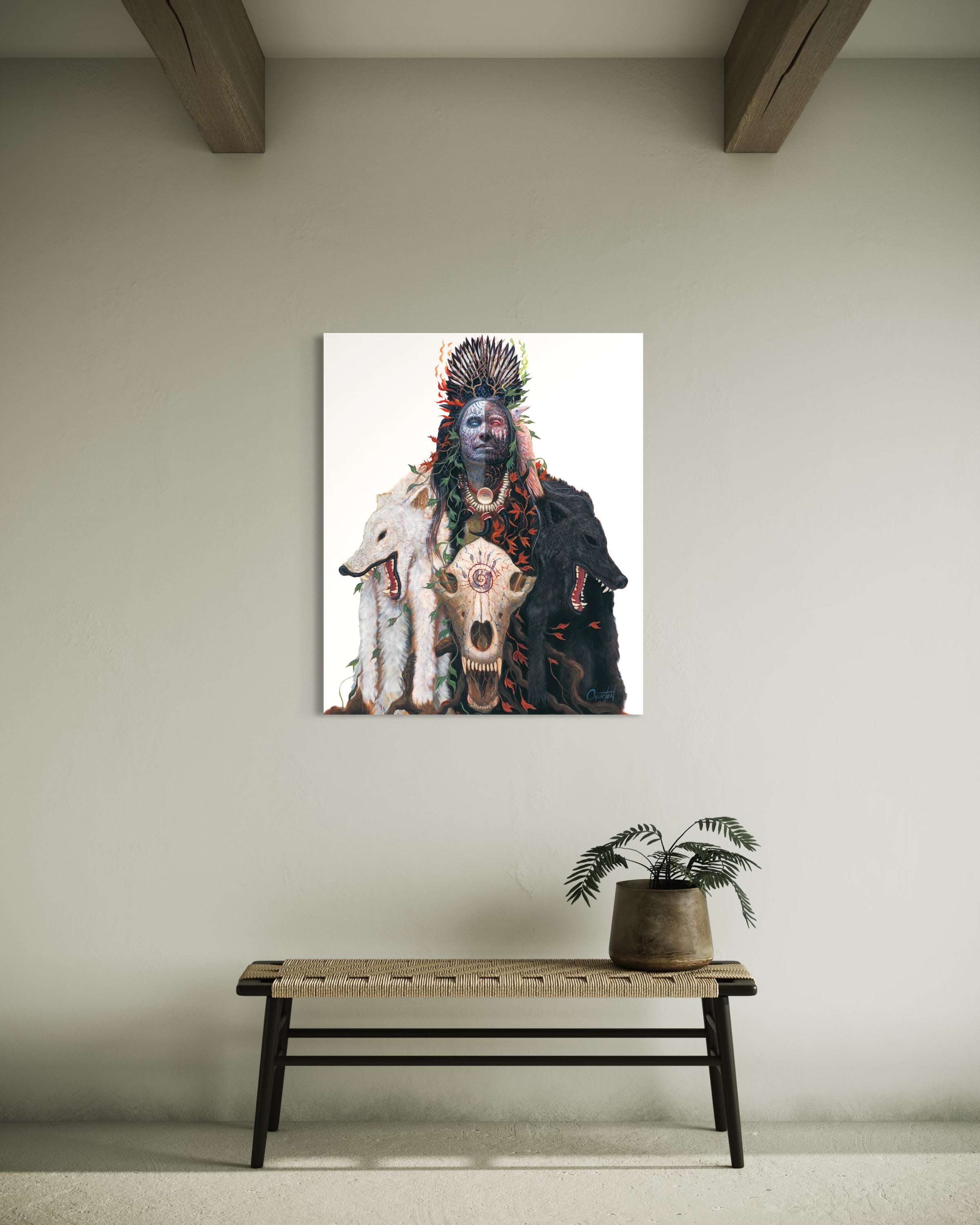 BLACK WOLF WHITE RAVEN | Luxe Collection Canvas Print – Greg Overton ...