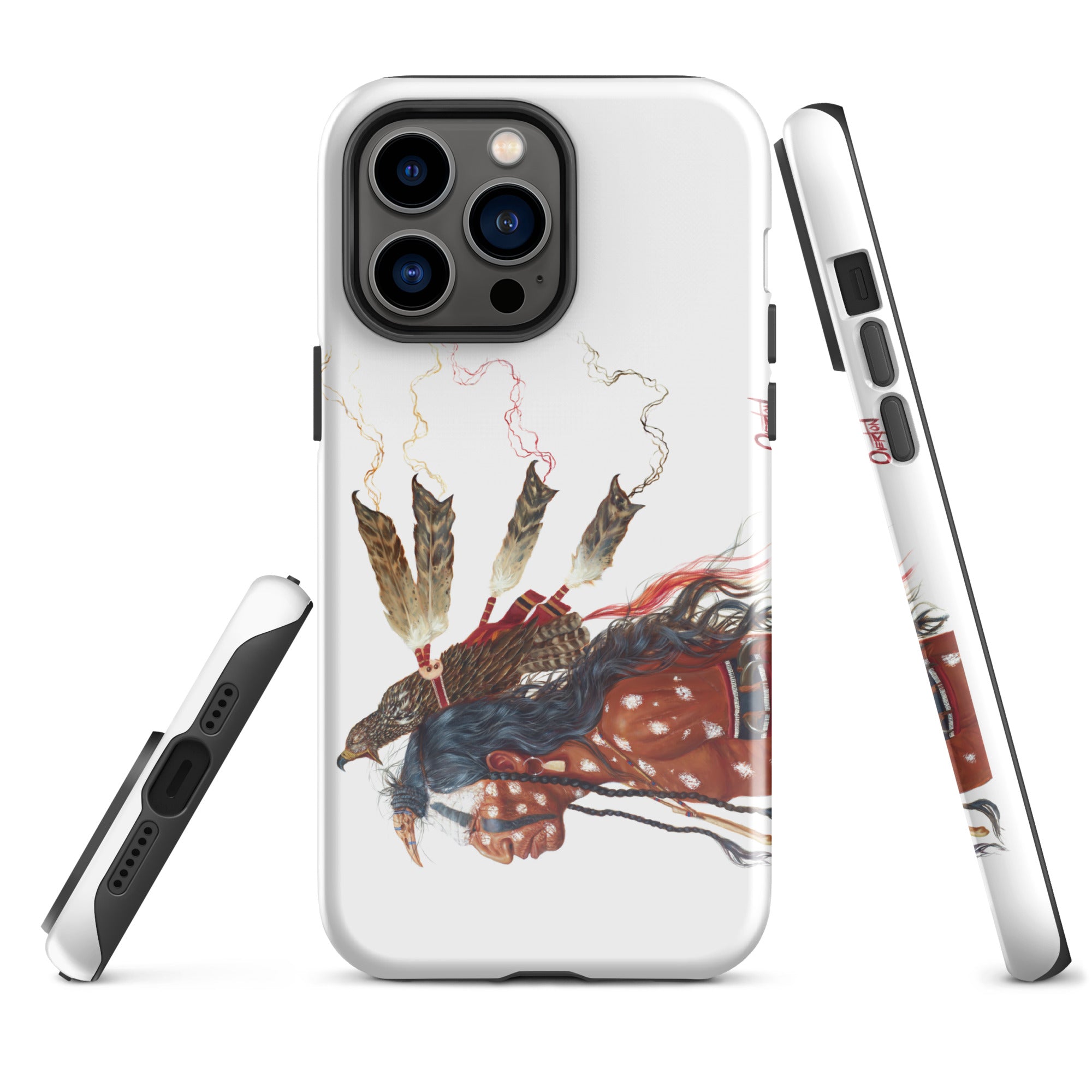 BRAVE WOLF AND THE MEDICINE HAWK | Tough iPhone Case – Greg Overton ...