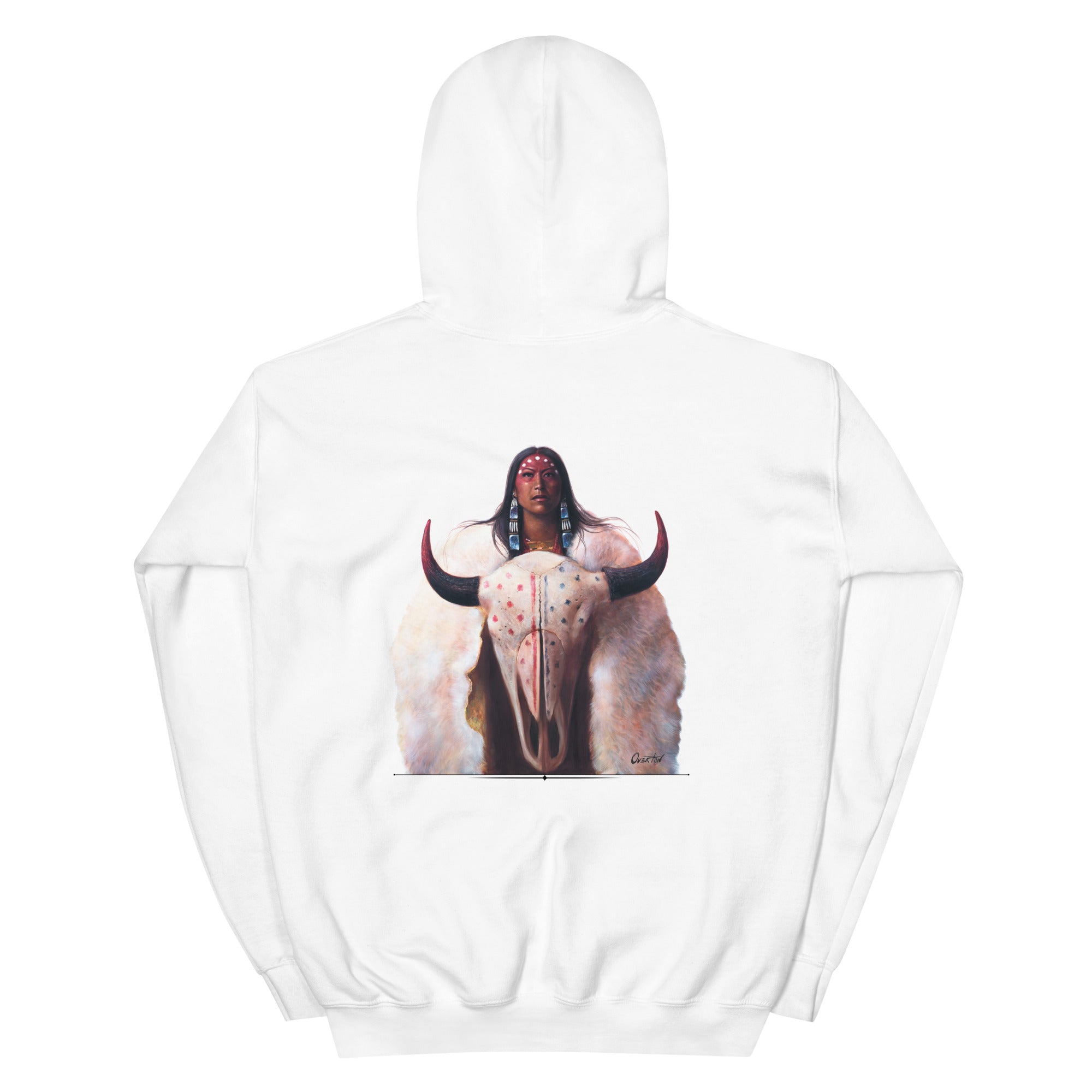 WHITE BUFFALO CALF WOMAN | Unisex Hoodie – Greg Overton Fine Art Prints